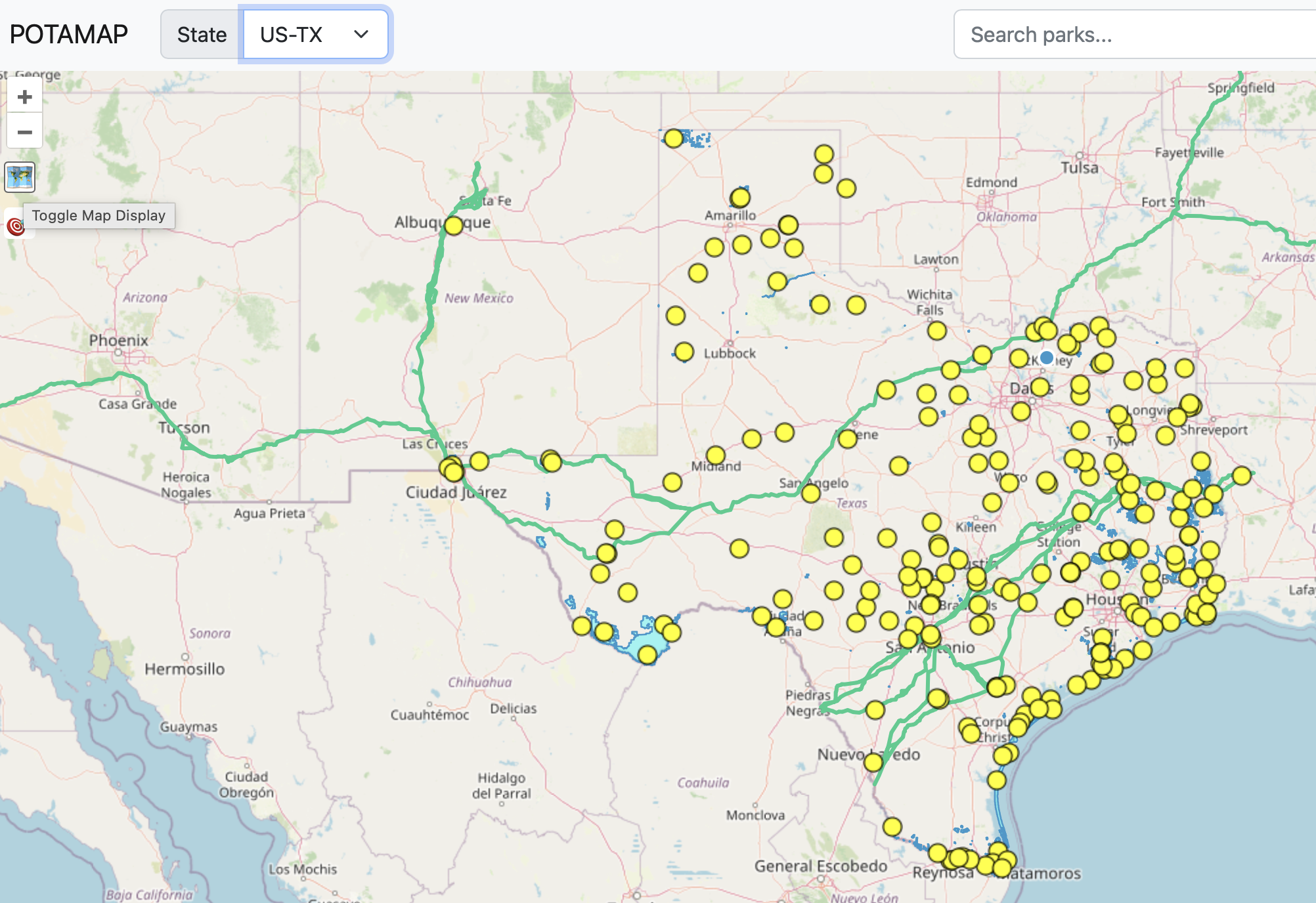 NEW POTA Map!! – DitWit Portable Radio