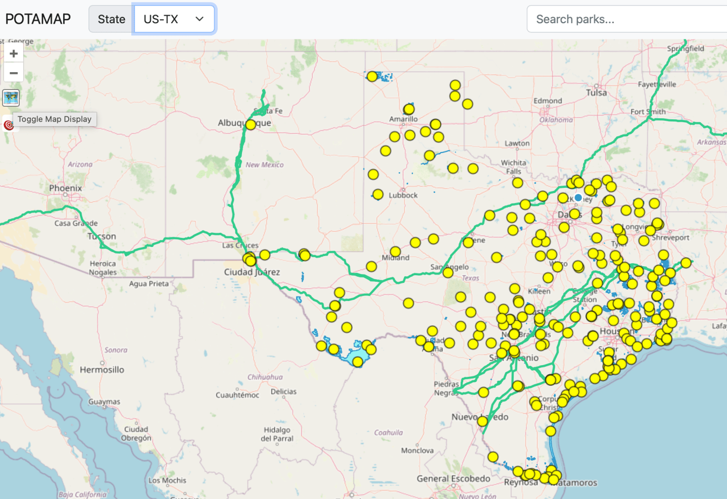 NEW POTA Map!! – DitWit Portable Radio